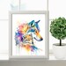 Mother Wolf and Baby Wolf PRINTABLE ART Art Home Wall Decor Watercolor ...