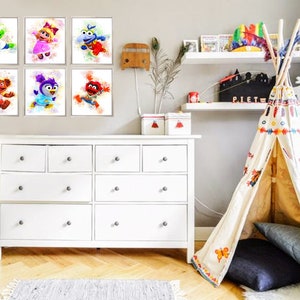 Set 6 Muppet Babies PRINTABLE ART Muppets Print Muppet Babies Poster ...