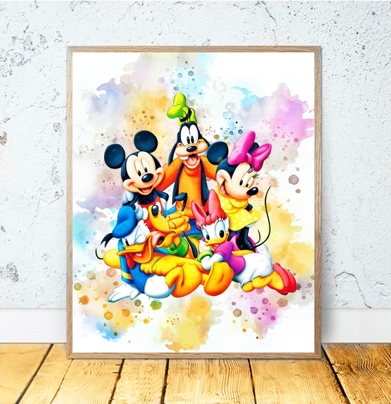 Set 9 DISNEY Prints Disney PRINTABLE ART Disney Poster - Etsy UK