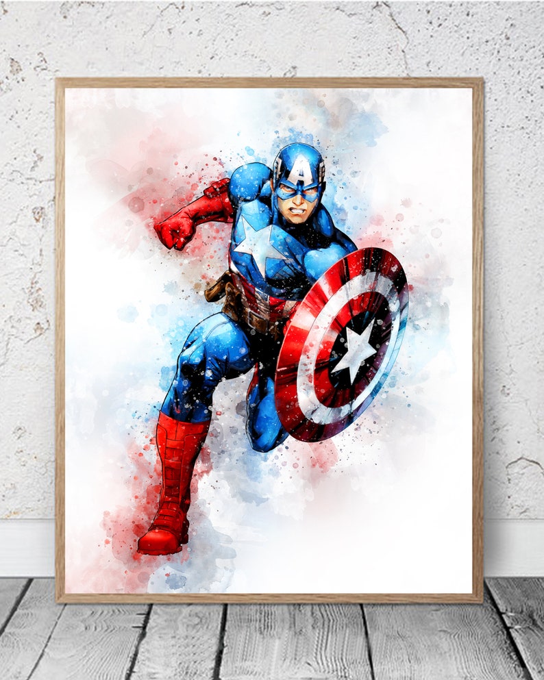 Set 6 Heroes DOWNLOAD Heroes Printable Art Superhero Print Hero Poster ...