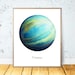 Solar System Set of 10 Watercolor Planets PRINTABLE ART Planet Space ...