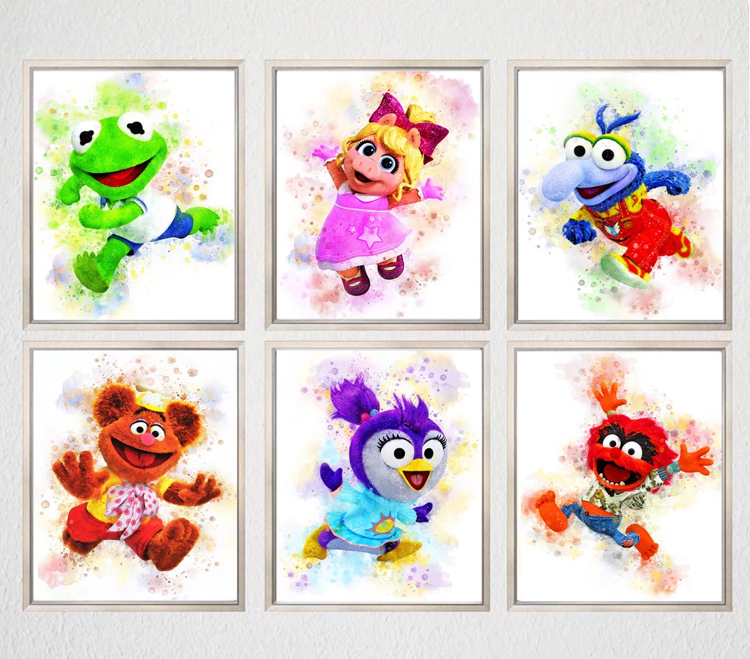 Set 6 Muppet Babies PRINTABLE ART Muppets Print Muppet Babies Poster ...