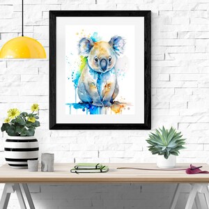 Watercolor Koala PRINTABLE ART Koala Print Download Koala Poster Gifts ...