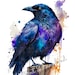 Raven Watercolor PRINTABLE ART Raven Print Instant Download - Etsy