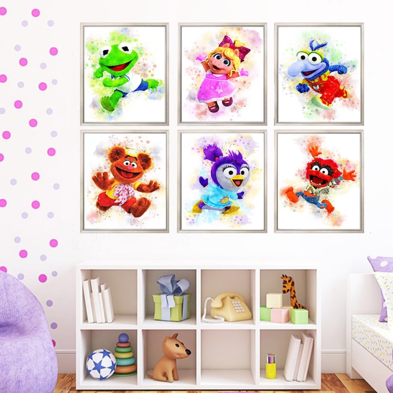 Set 6 Muppet Babies PRINTABLE ART Muppets Print Muppet Babies Poster ...