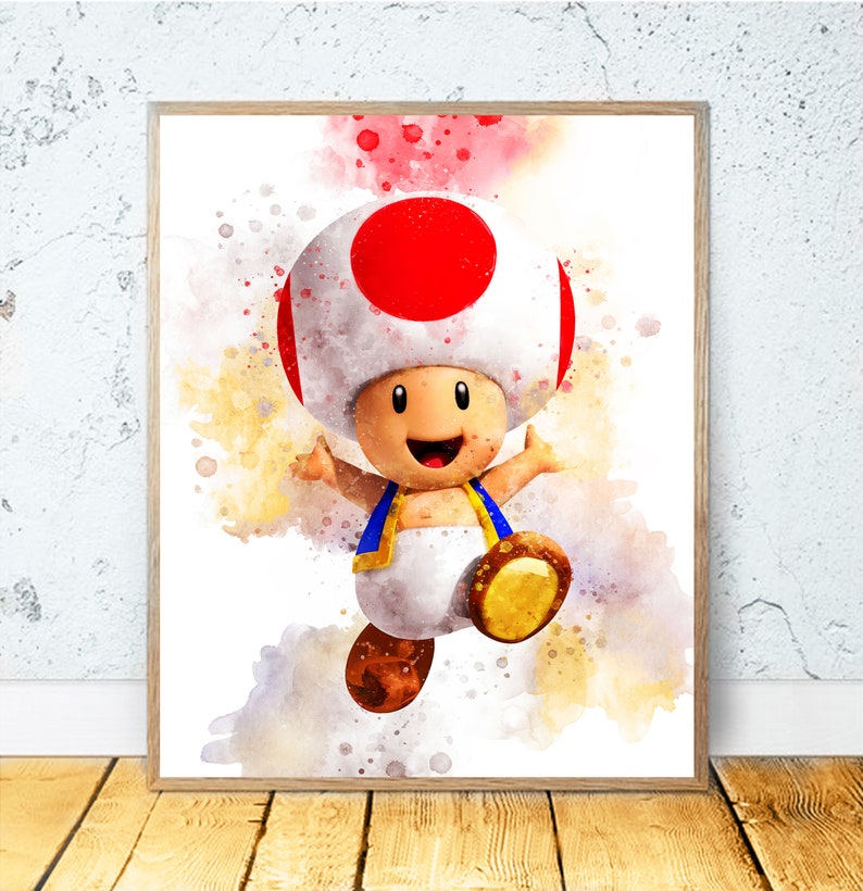 SET 6 Mario PRINTABLE ART Super Mario Poster Mario Print - Etsy