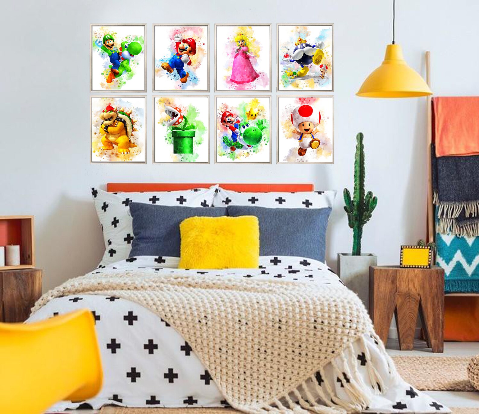 Super Mario DIGITAL PRINT Mario Poster Mario Print Watercolor - Etsy Canada