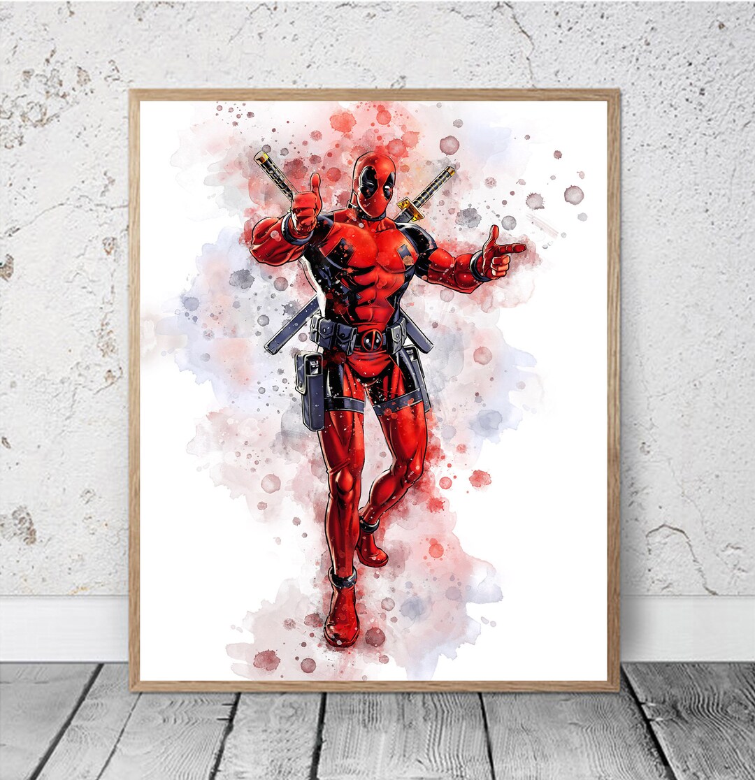 Deadpool PRINTABLE ART Deadpool Poster Deadpool Print Art - Etsy