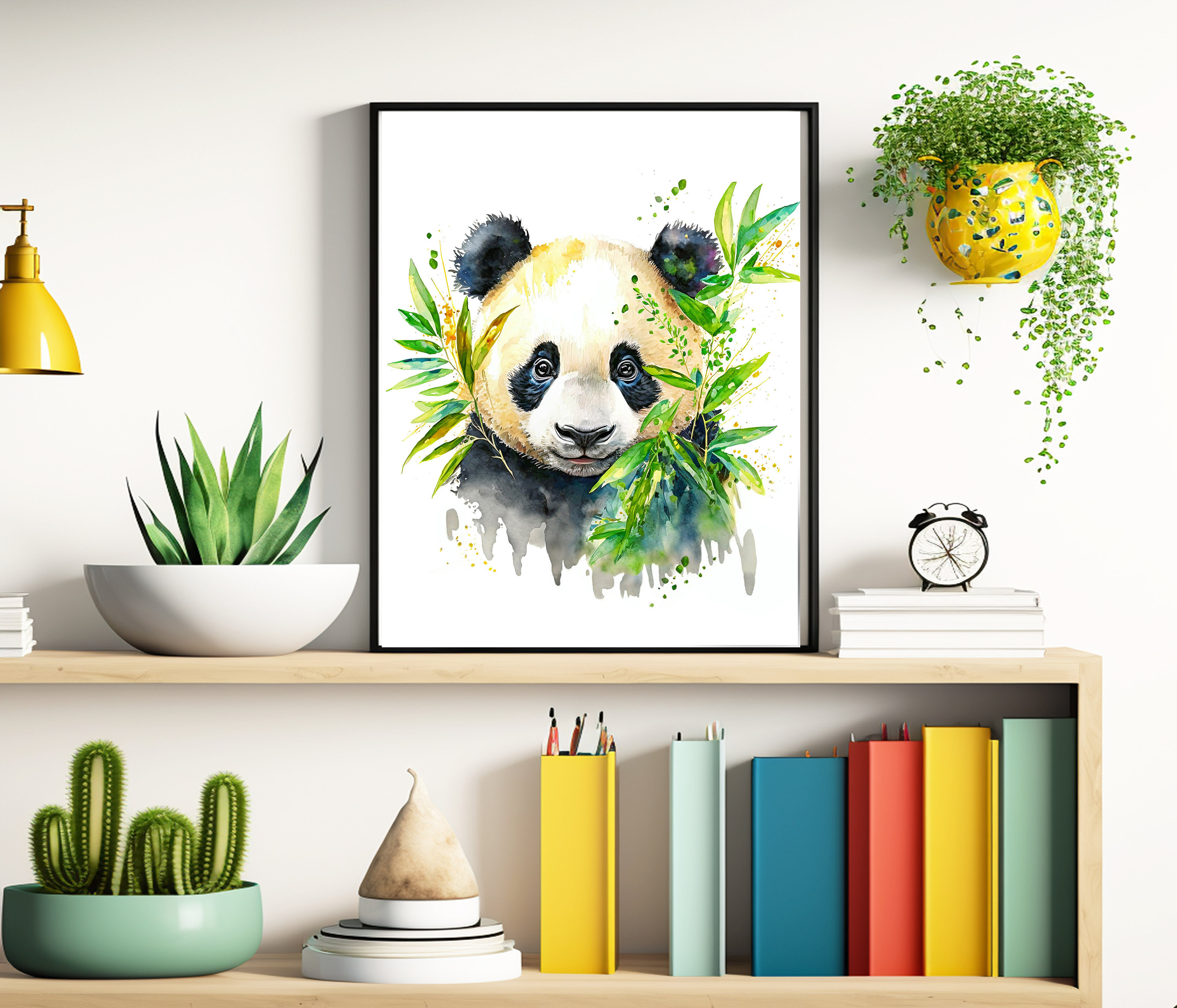Panda Bear Watercolor PRINTABLE ART Panda Print Panda Poster - Etsy Canada