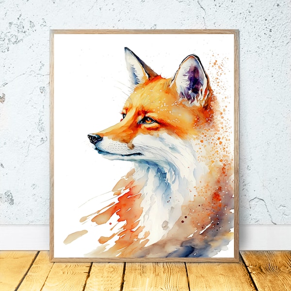 Fox Print - Etsy