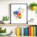 Watercolor Bee PRINTABLE ART Honeybee Print Poster Wall Decor - Etsy