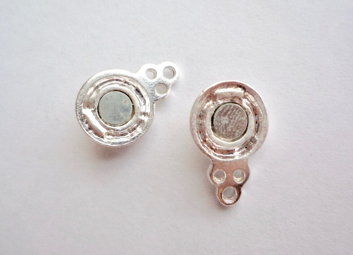 Decorative Silver Plated Magnetic Clasp With Rhinestone, 3 Medieval ...