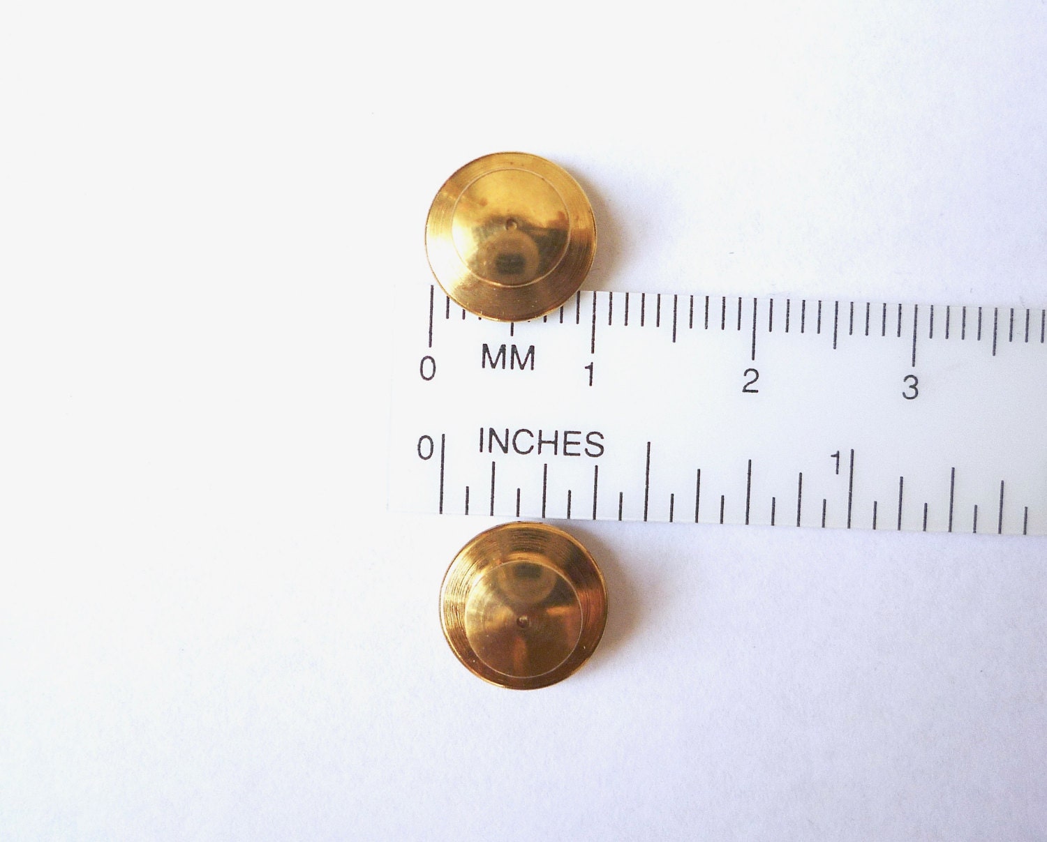 20 Flat Locking Brass Pin Clutches, Gold Plated Tie Tack or Lapel Pin ...