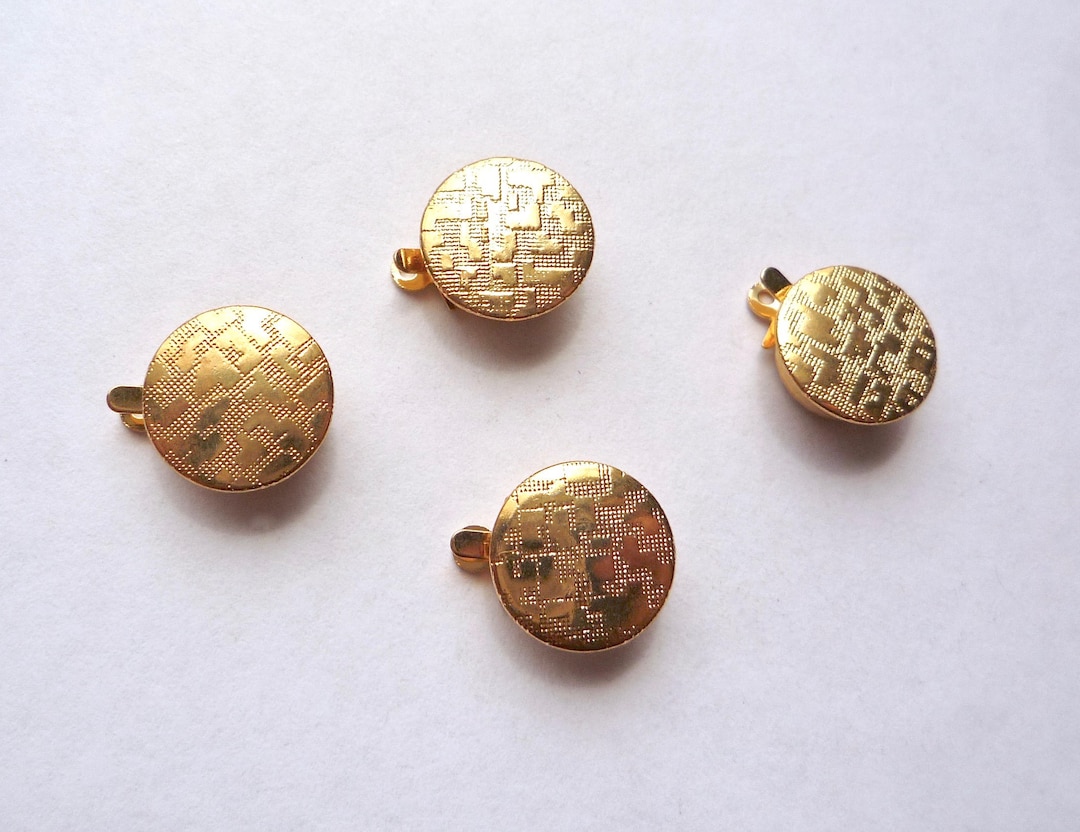 Small Round Box Clasp, Gold Plated Brass Half Inch or 10 Mm Jewelry ...