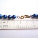 Large Blue Ball Chain Necklace, 16 Inches With Brass Spring Clasp and 6 ...