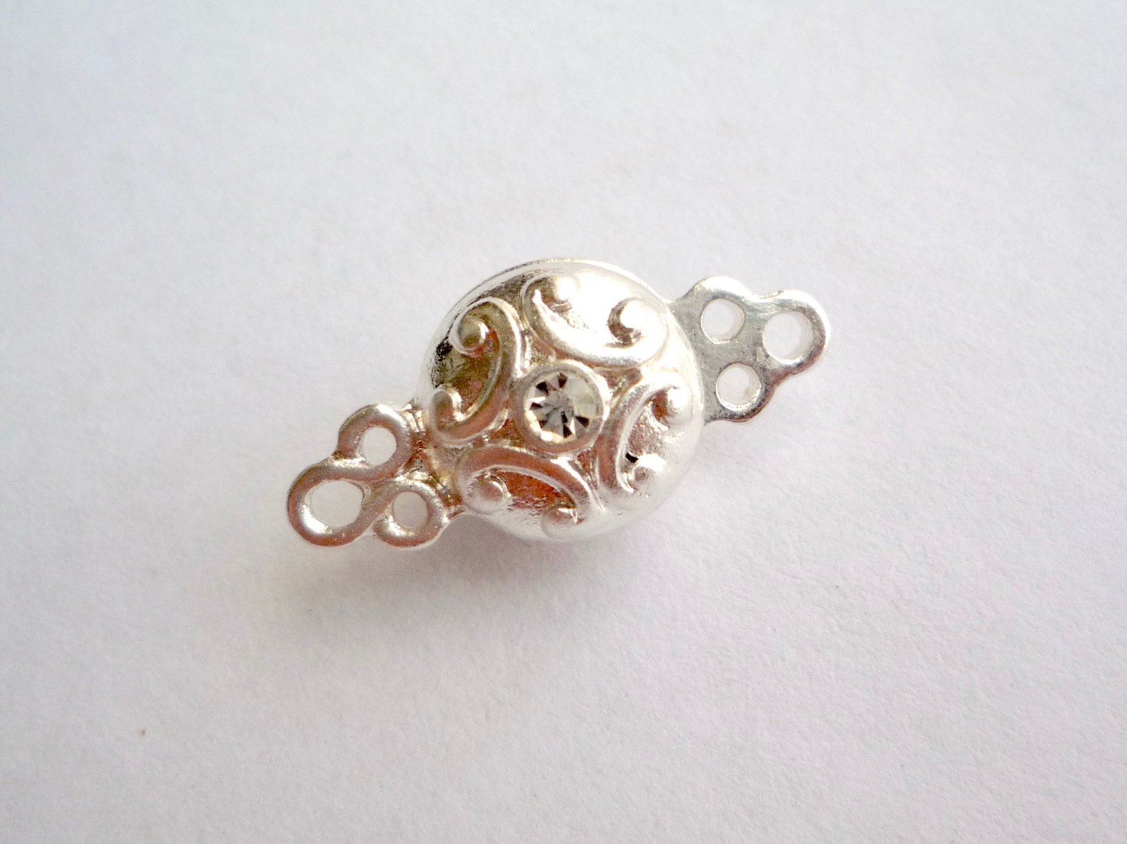 Decorative Silver Plated Magnetic Clasp With Rhinestone, 3 Medieval ...