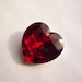 Large Acrylic Rhinestone Heart Beads, 5 Red or Green 35mm Hearts With ...