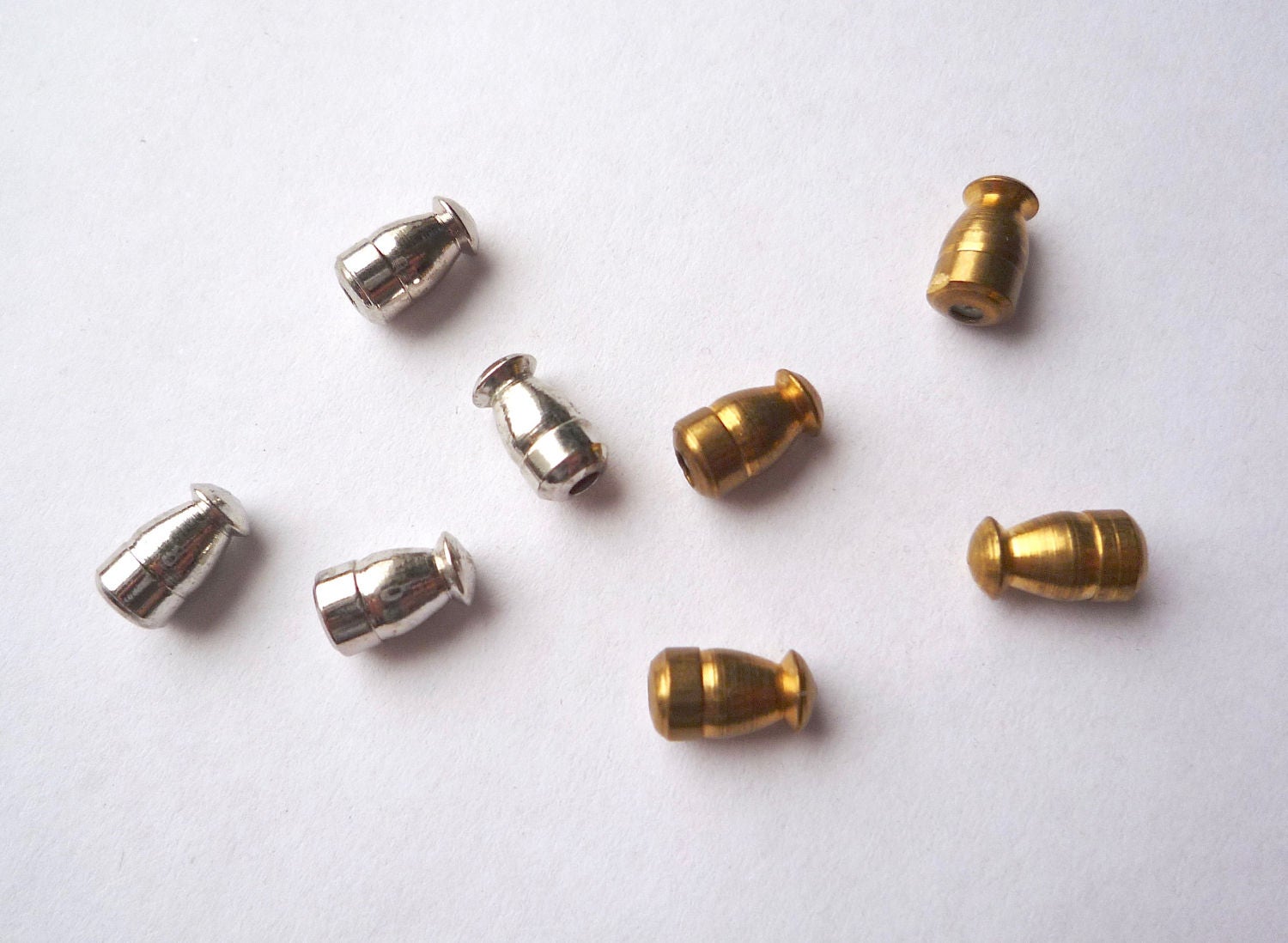 40 Brass or Silver Tone Stick Pin Clutches, Bulk Vintage Bullet Pin ...