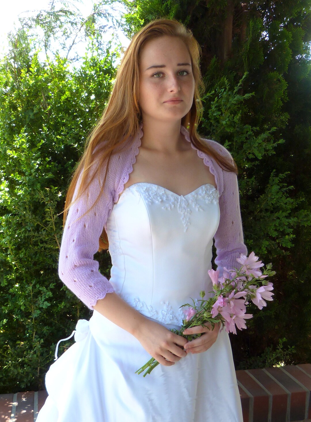Lilac Bolero Shrug, Wedding Bolero,openwork Shrug. - Etsy