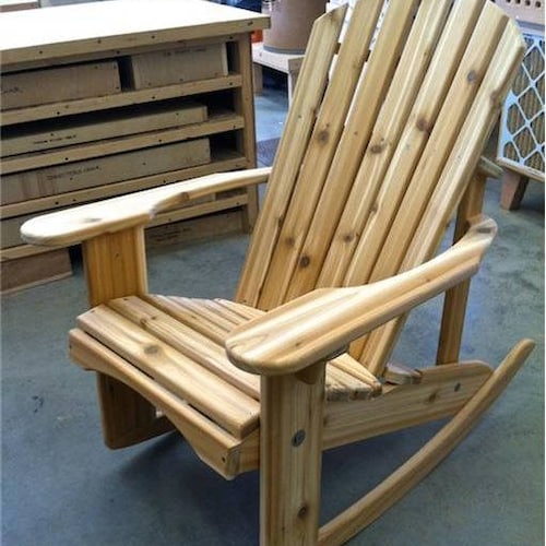Modern Adirondack Rocking Chair - Etsy