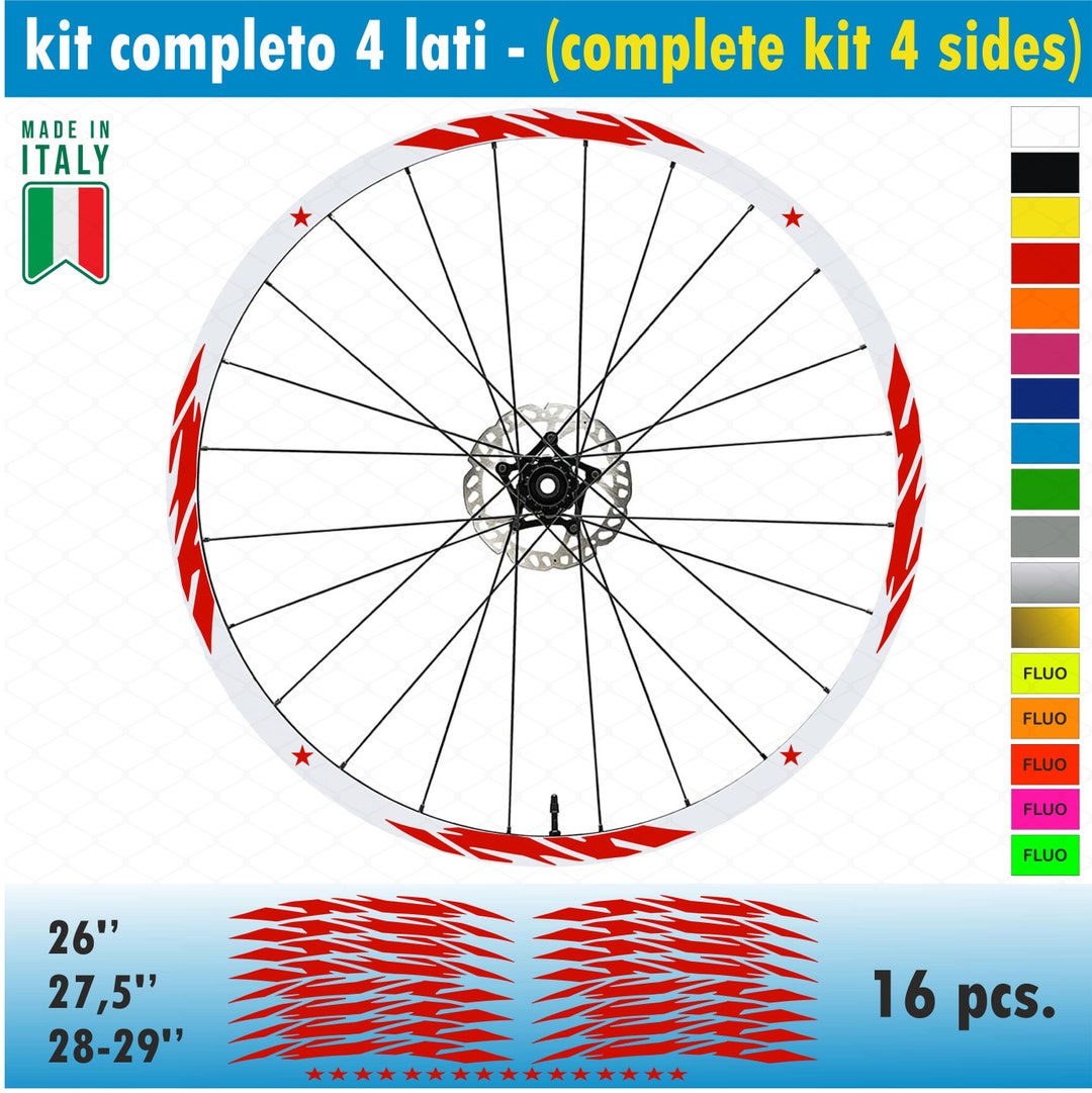Complete Stickers Set Bike Rims 26''27.5''28-29'' Inch Wheel MTB Bike ...