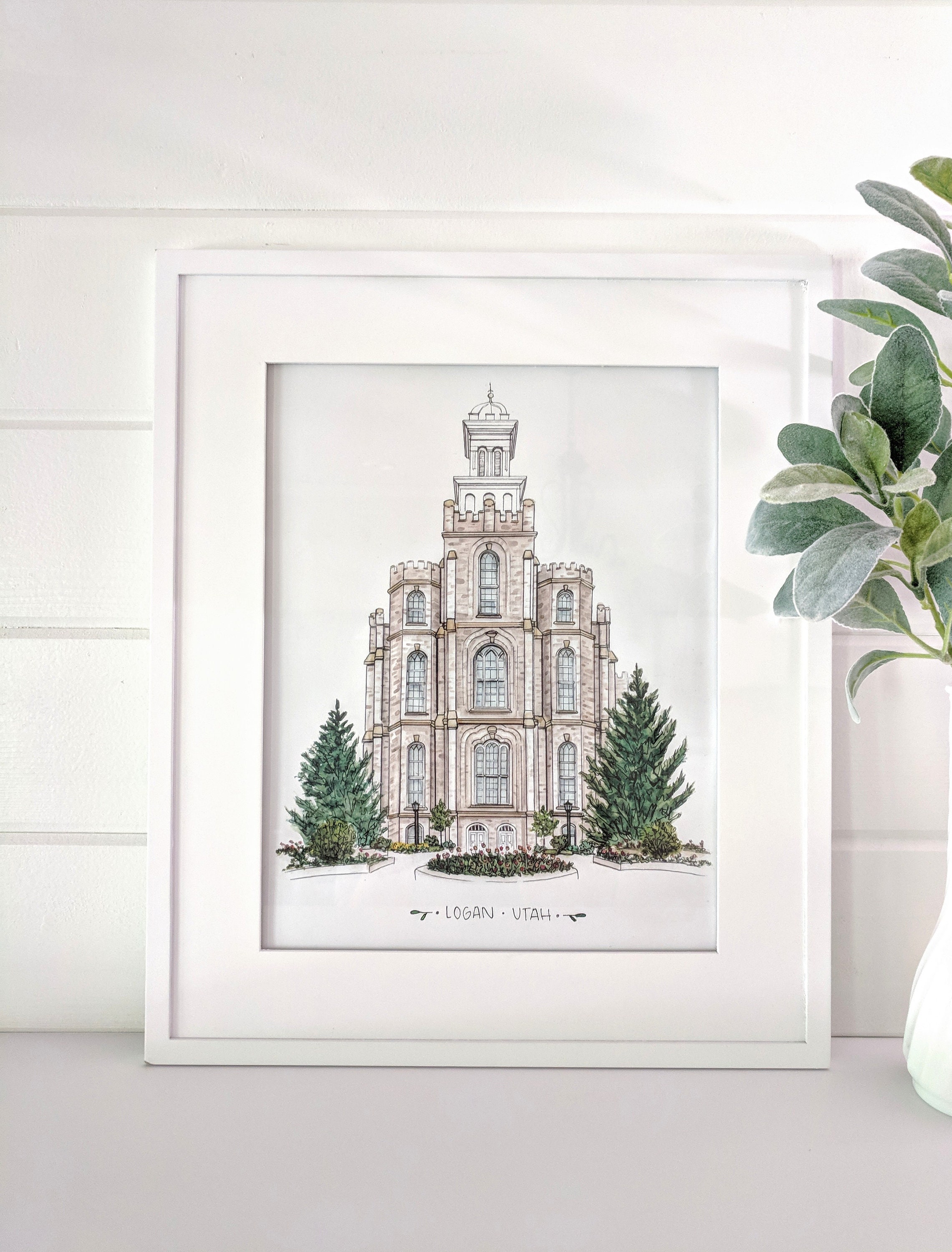 Logan LDS Temple Print | Etsy