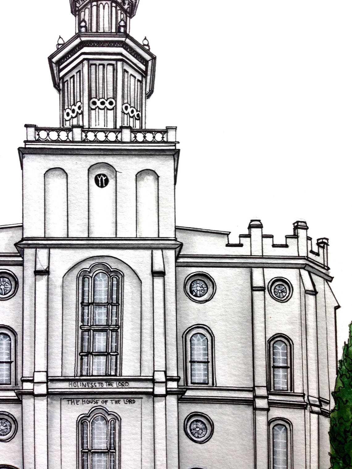 St. George LDS Temple Print | Etsy