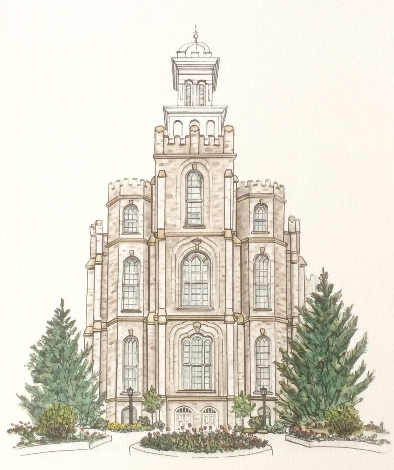 Logan LDS Temple Print - Etsy