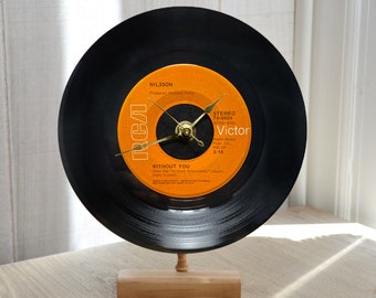 BOB DYLAN like A Rolling Stone Desk or Wall Record Clock With Handmade ...