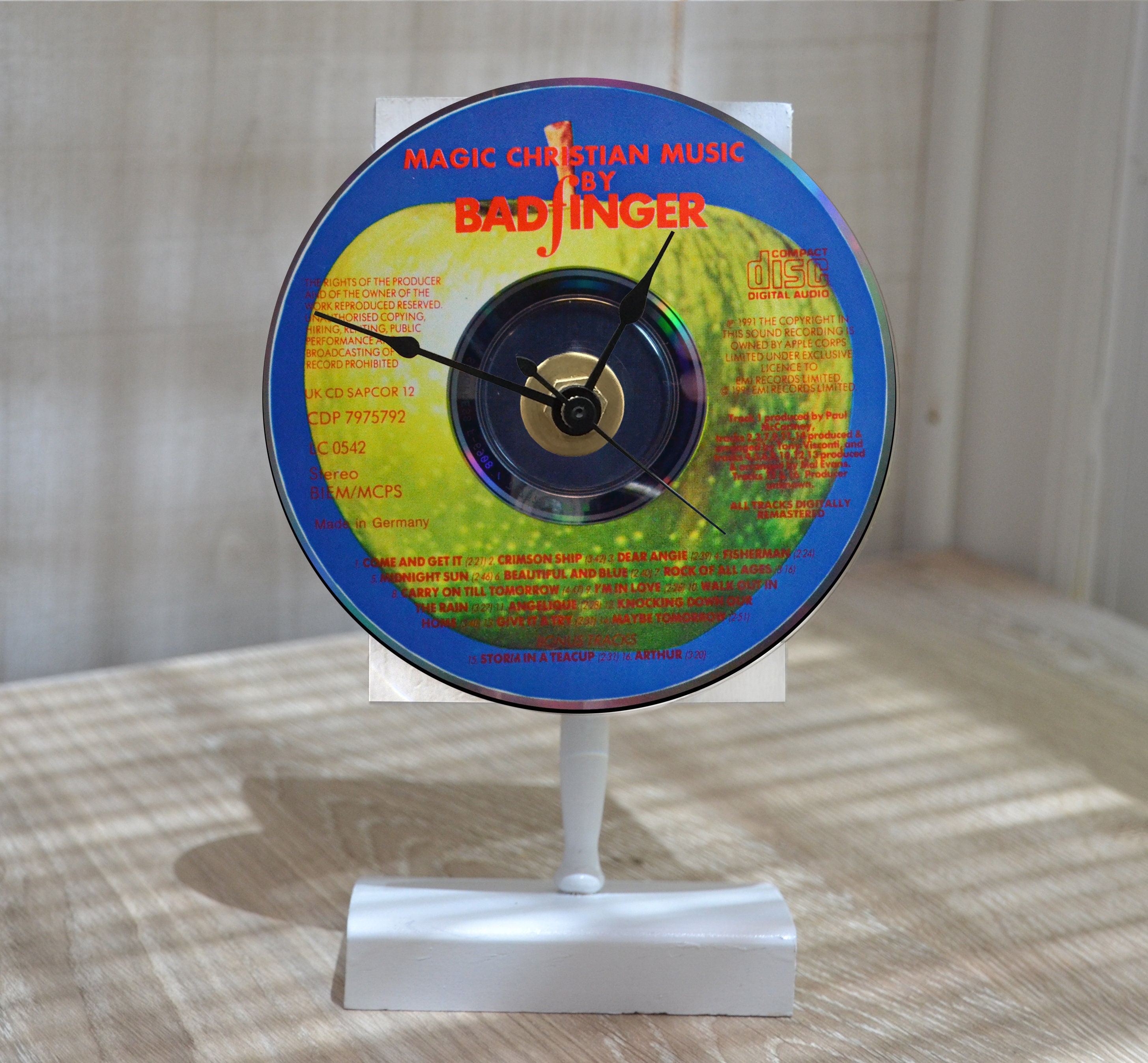 BADFINGER magic Christian Music Desk or Wall CD Clock With Handmade ...