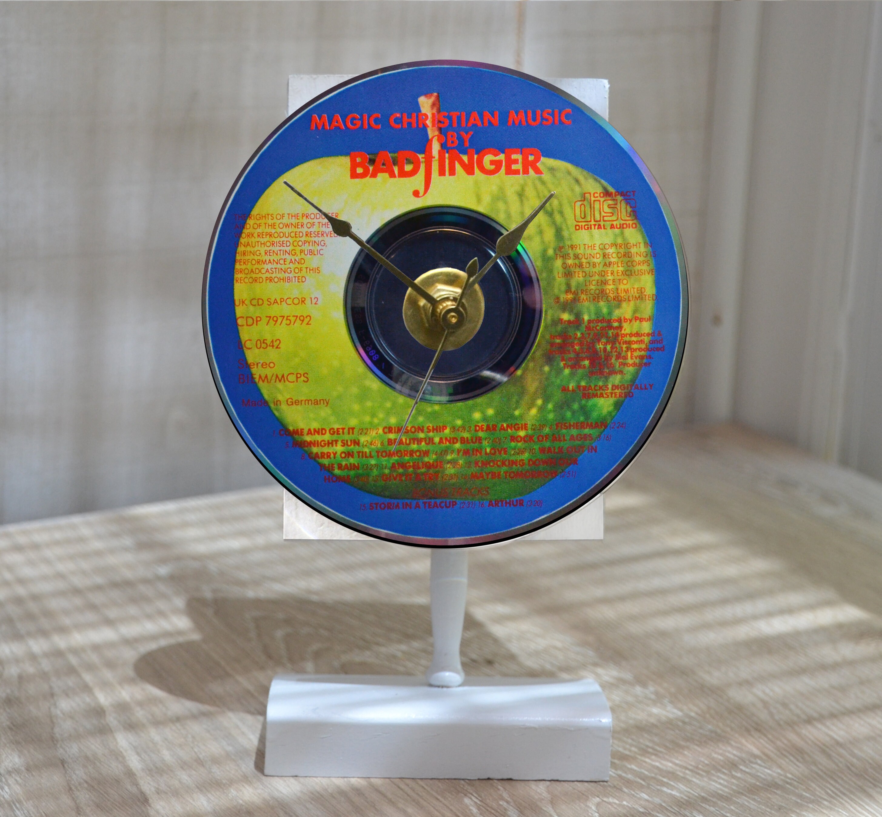 BADFINGER magic Christian Music Desk or Wall CD Clock With Handmade ...