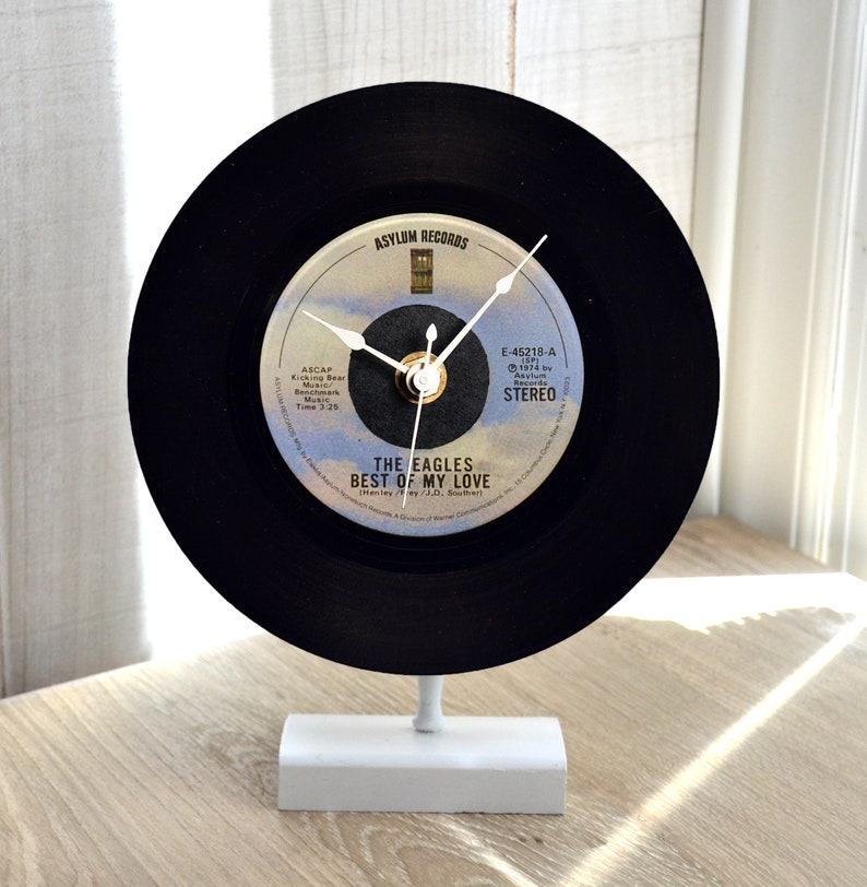 EAGLES best of My Love Desk or Wall Record Clock With Handmade Custom ...