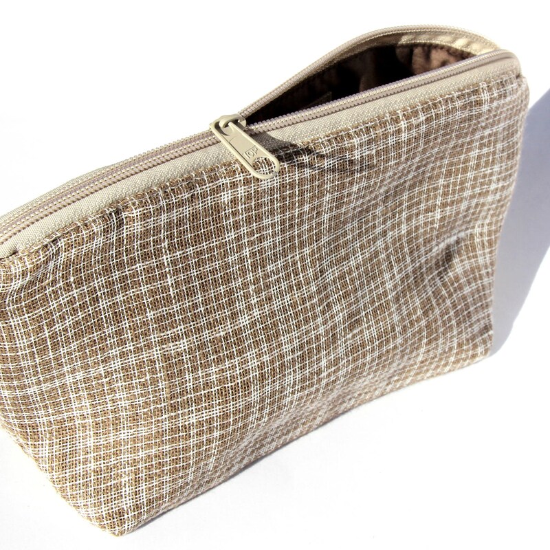 Linen Cosmetic Bag - Etsy