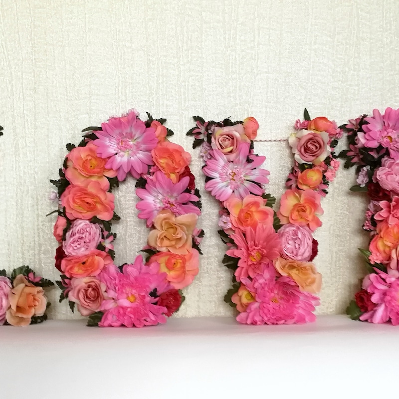 Flower Letters - Etsy
