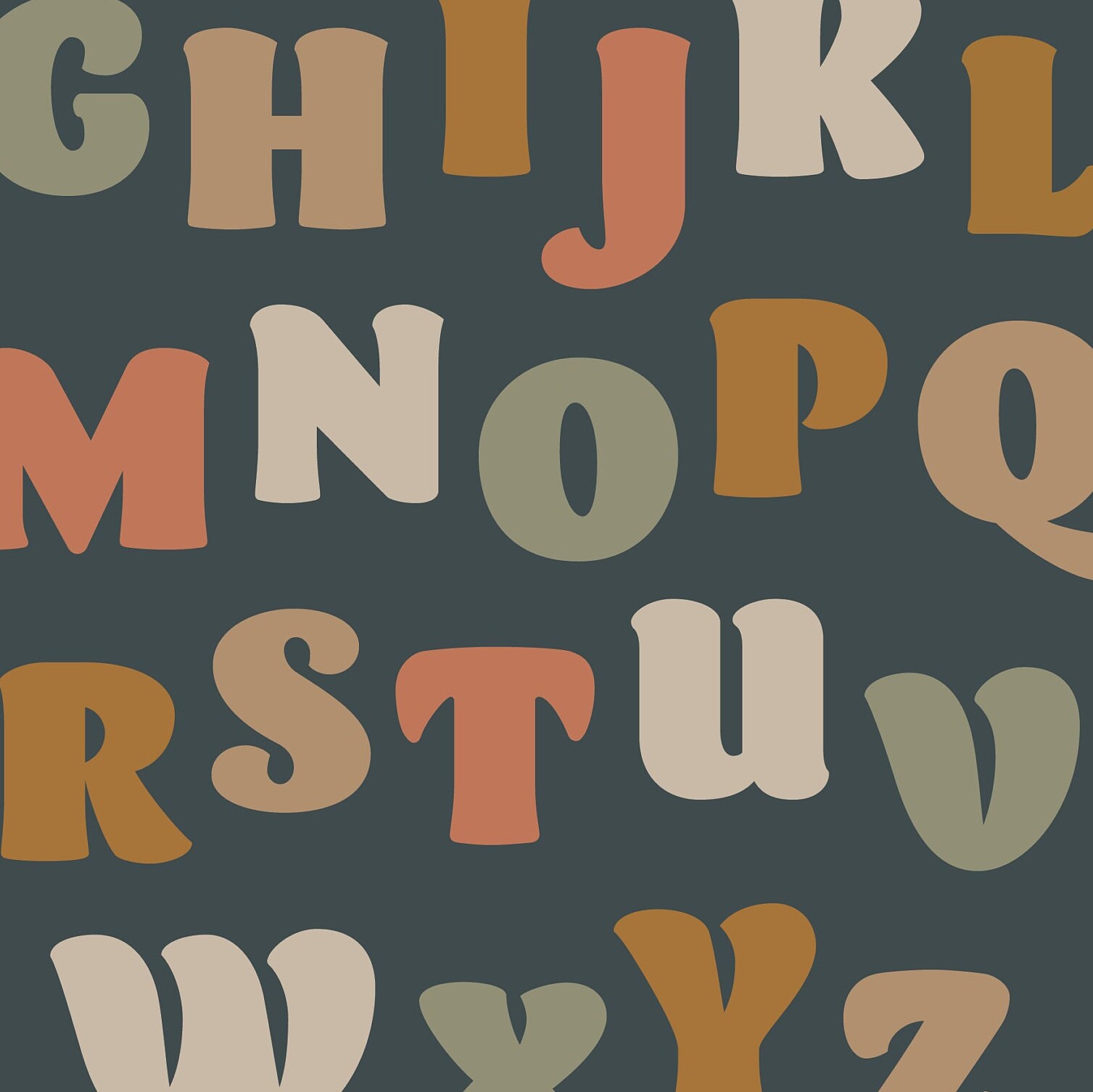 Alphabet ABC Printable Poster Instant Digital Download Cosy - Etsy Ireland