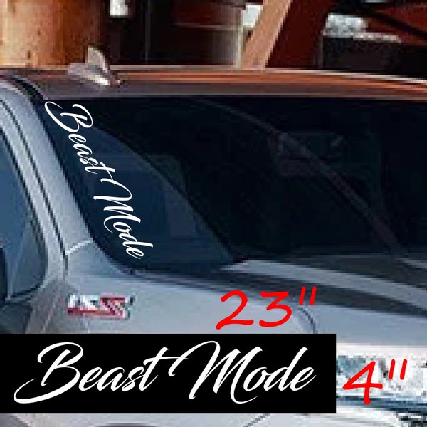 Beast Mode Decal - Etsy