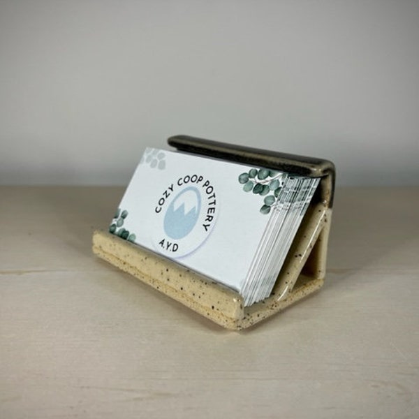 Pottery Business Card Holder - Etsy