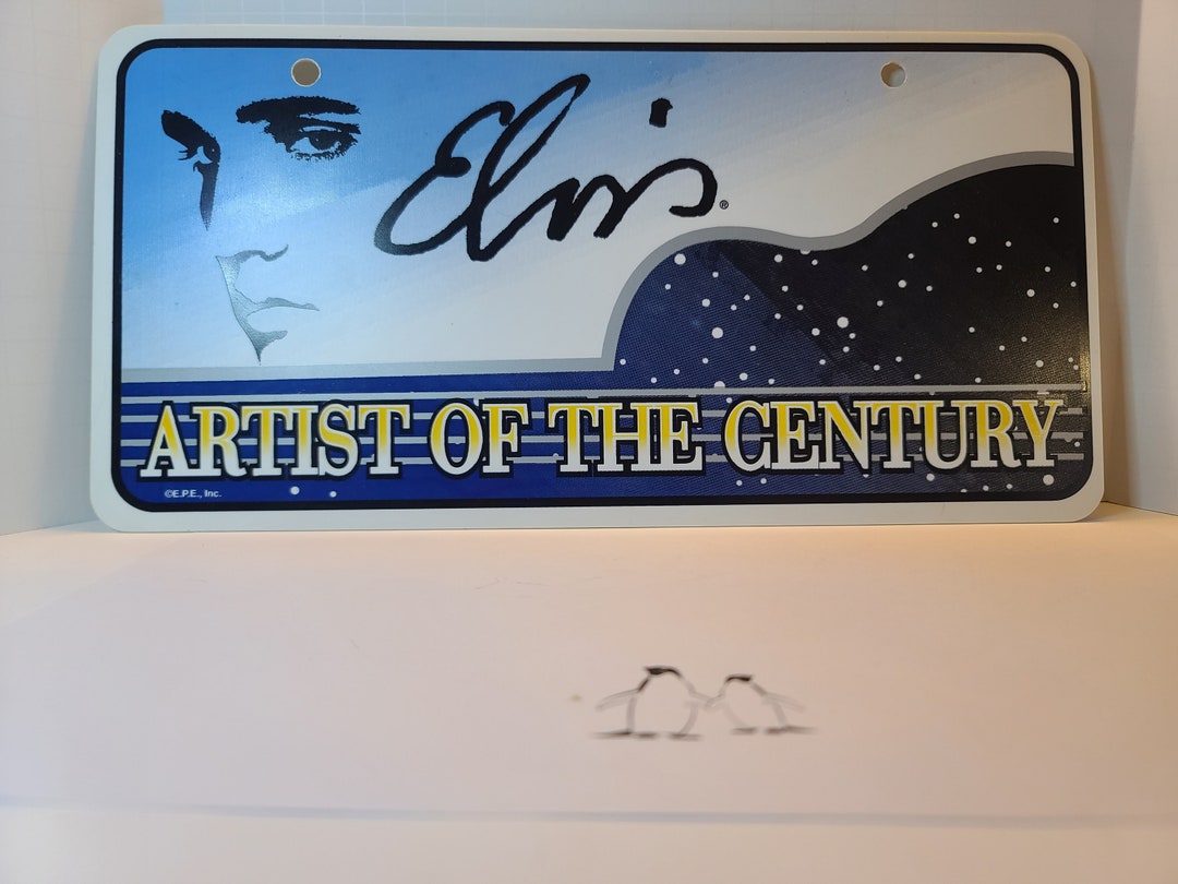Elvis License Plate Artist of the Century - Etsy