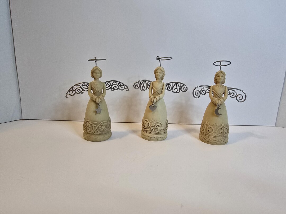 Hallmark Christmas "angels of Virtue" 2003 3 Pc Keepsake Ornaments - Etsy