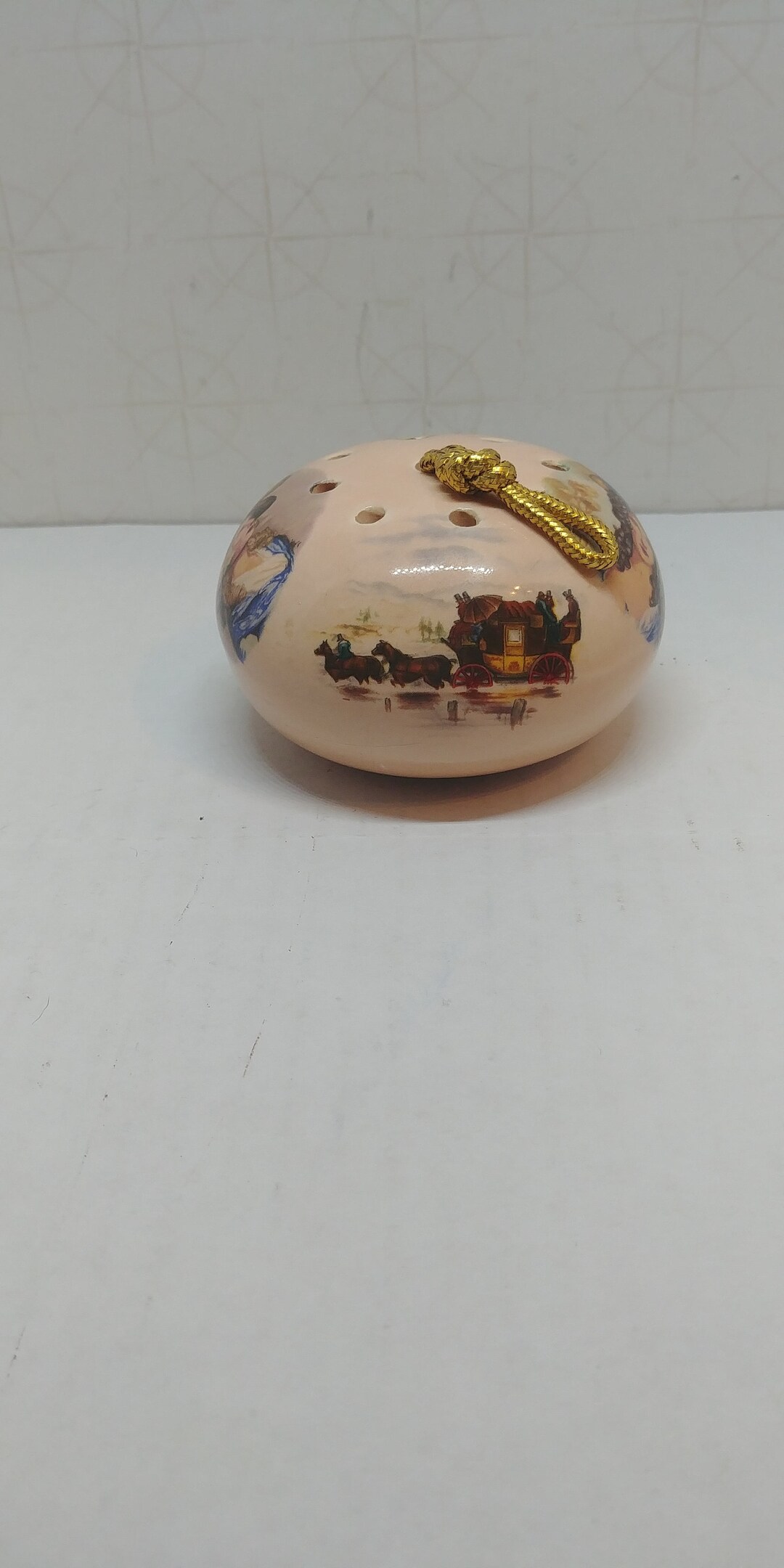 Vintage "ye Olde Ceramic Pomander" Potpourri Pomander - Etsy