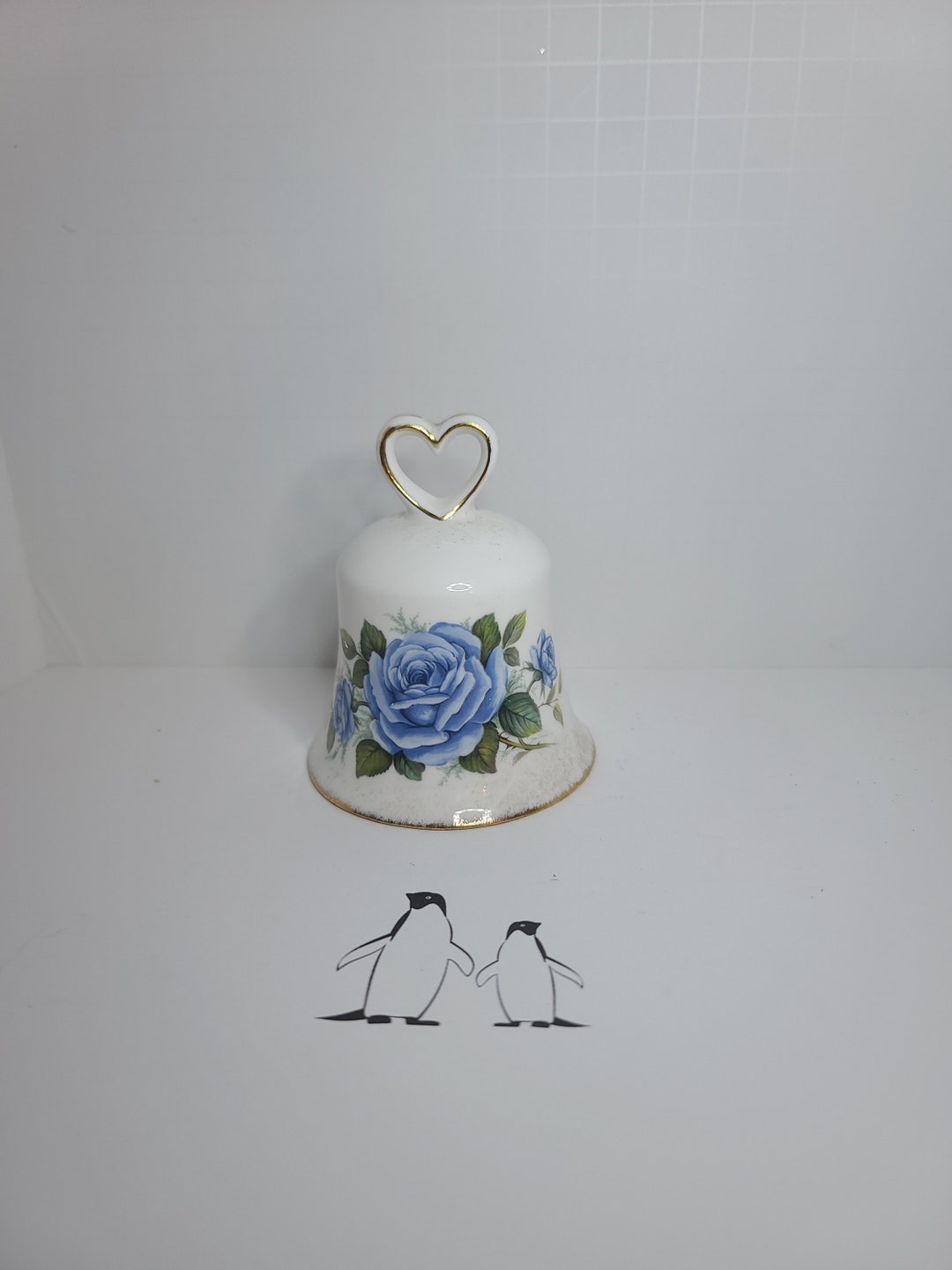Golden Crown Blue Rose Bell - Etsy