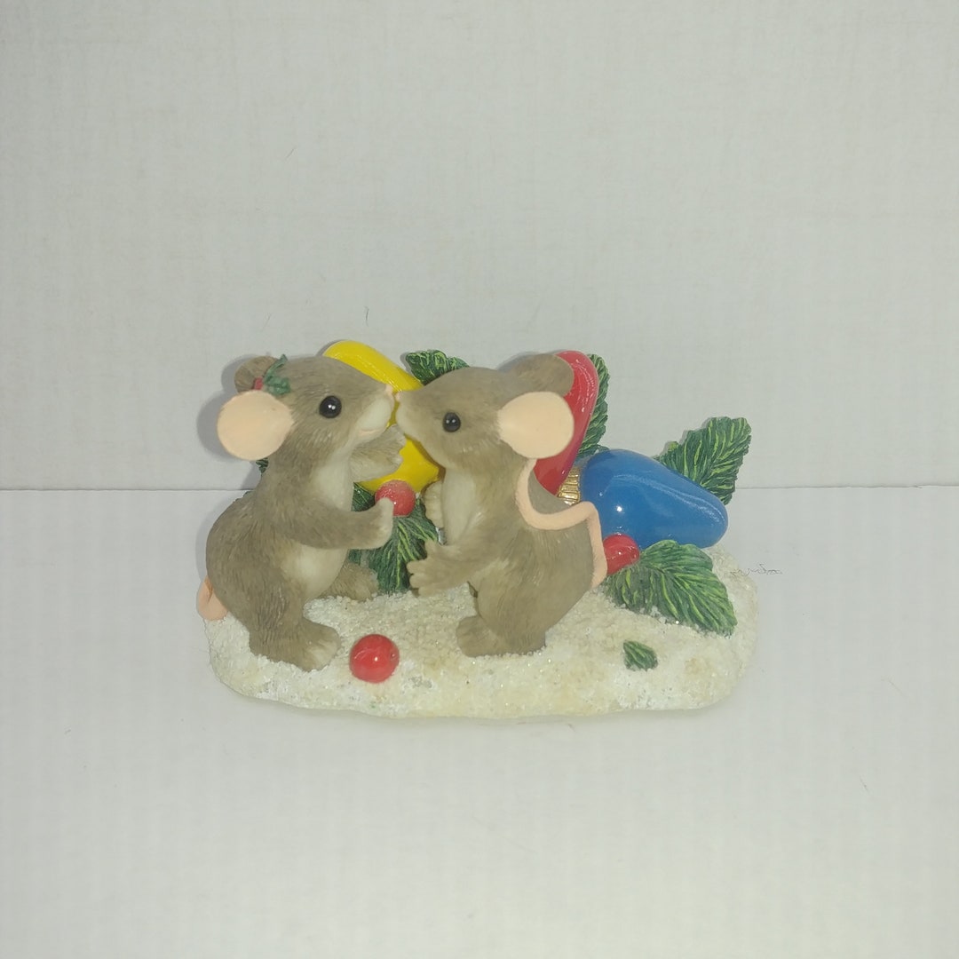 Vintage 2000 Charming Tails Fitz and Floyd “kiss - Mas Lights" - Etsy