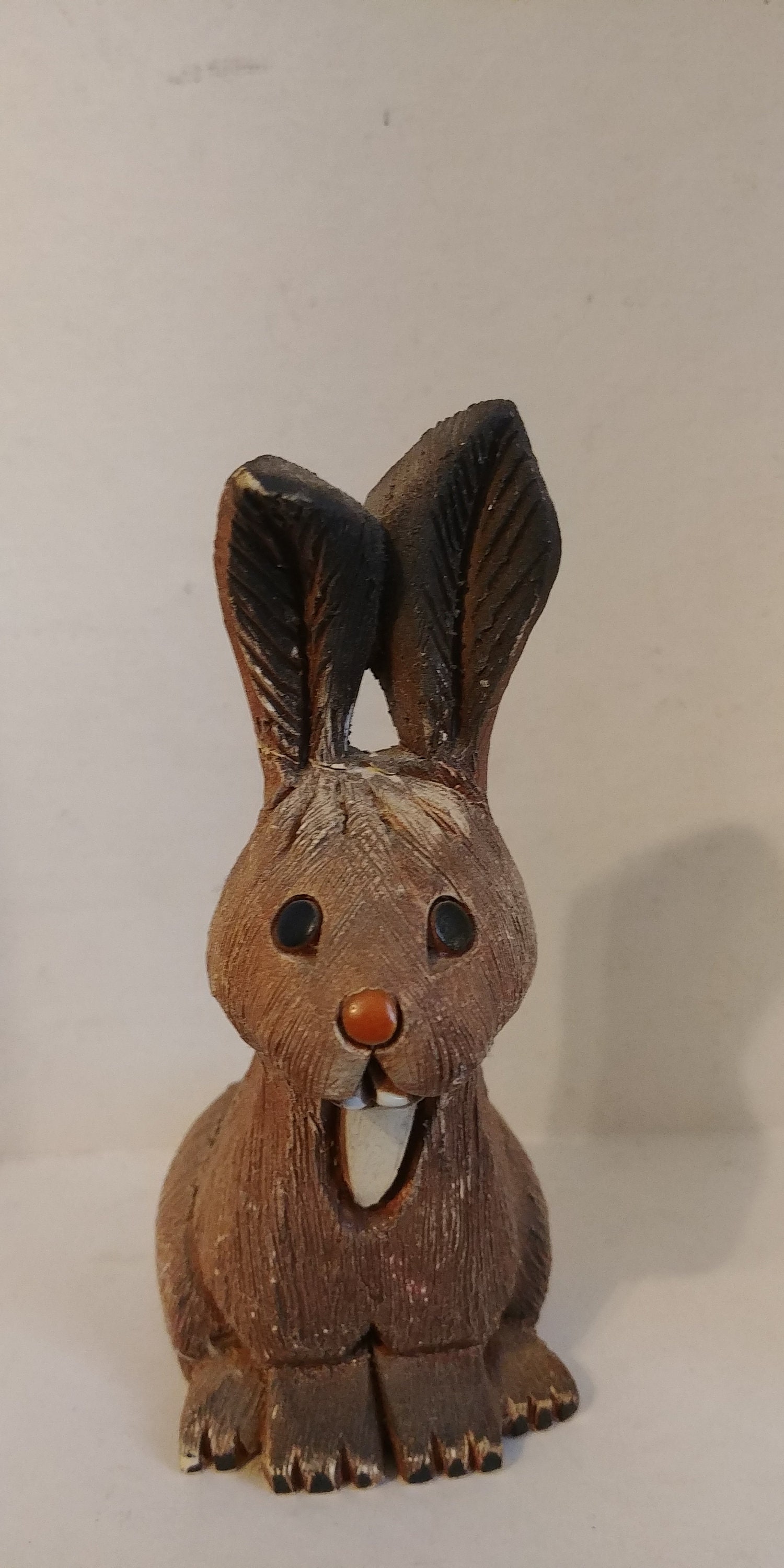 Hand carved rabbit figurine | Etsy