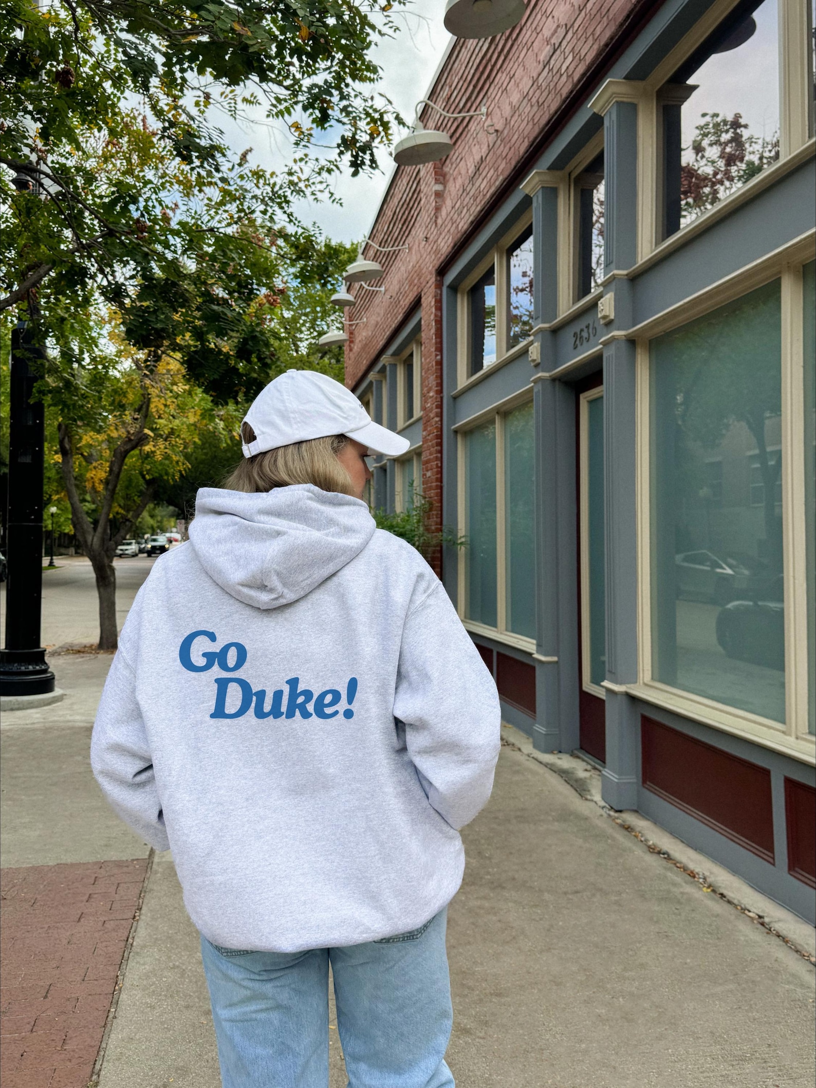 Go Duke Vintage Text Hoodie, Blue Devil Unisex Hoodie, Retro College ...
