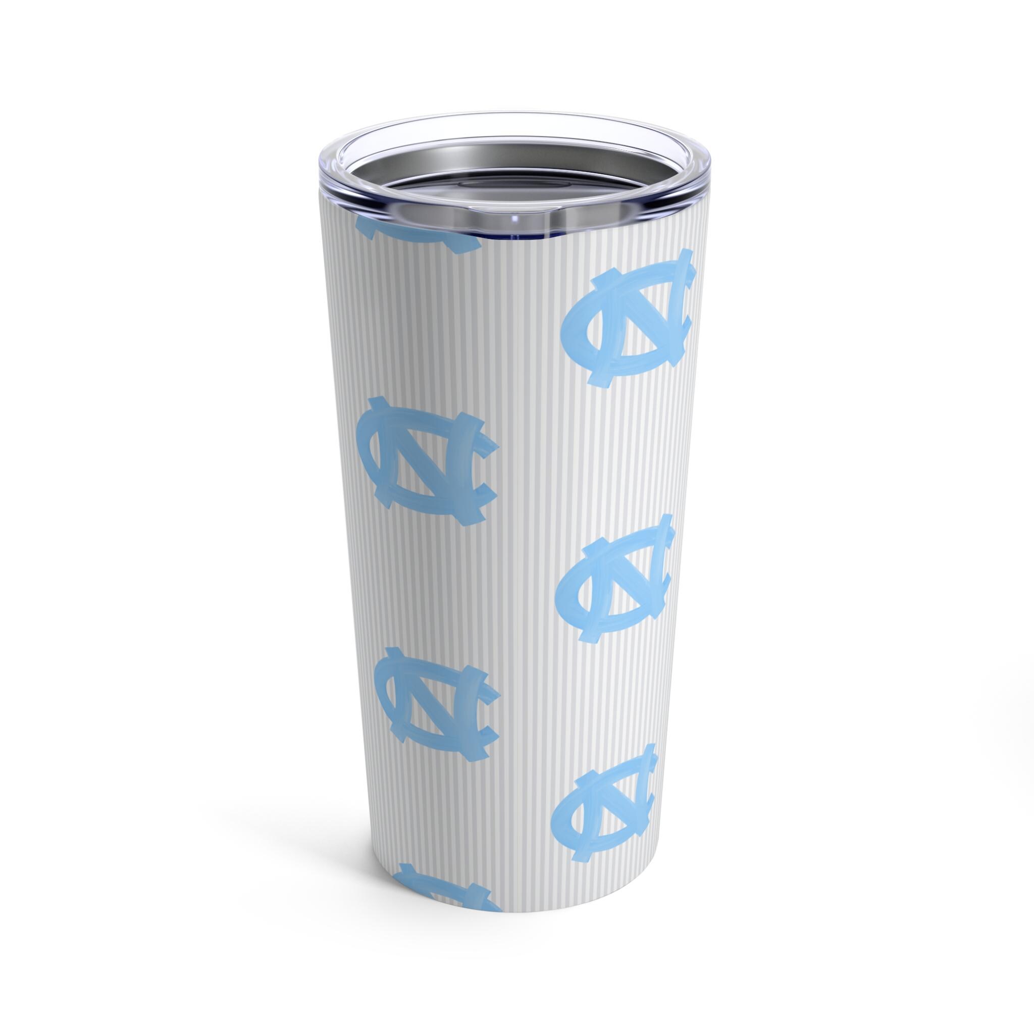 UNC Chapel Hill Grey Stripe 20oz Tumbler - Etsy