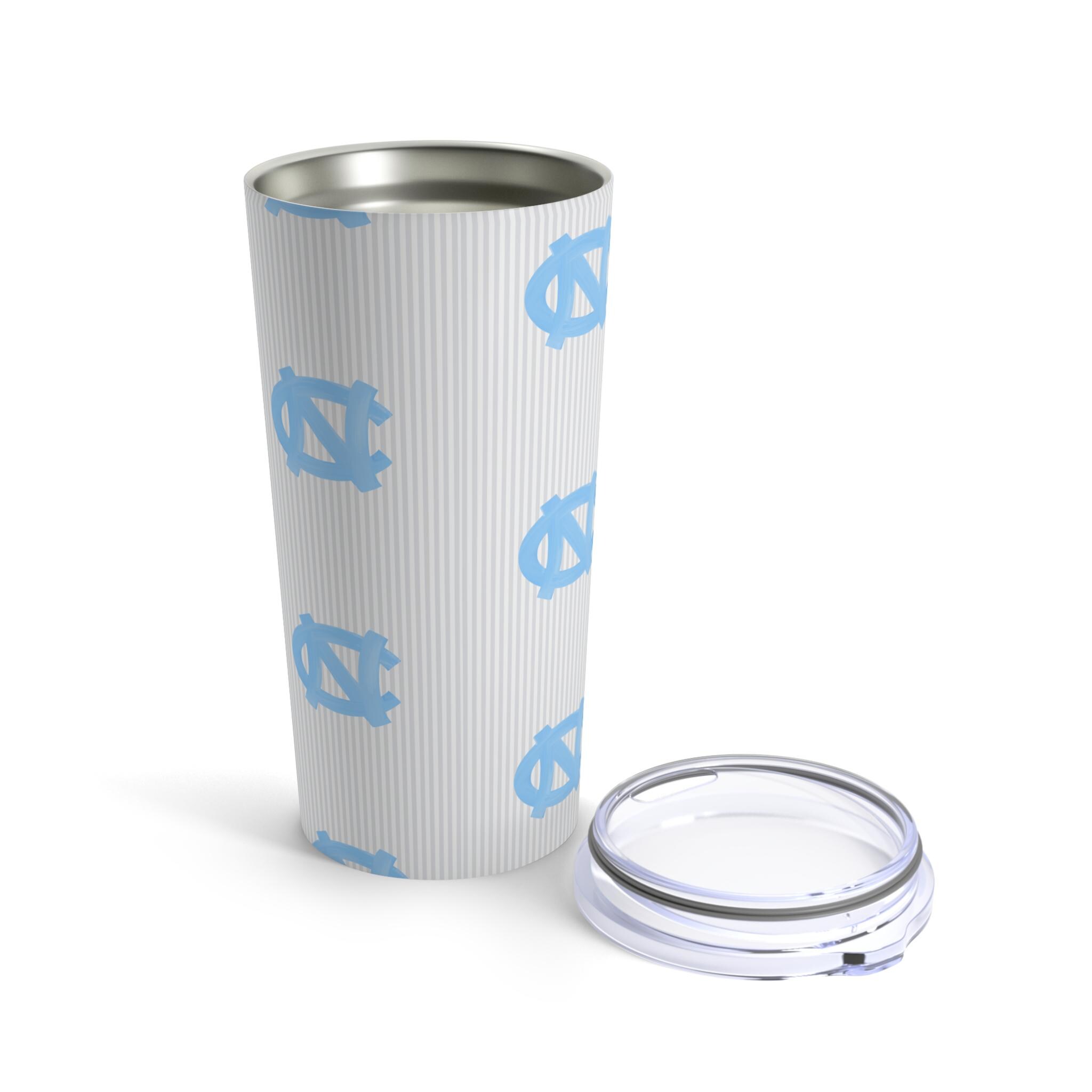 UNC Chapel Hill Grey Stripe 20oz Tumbler - Etsy