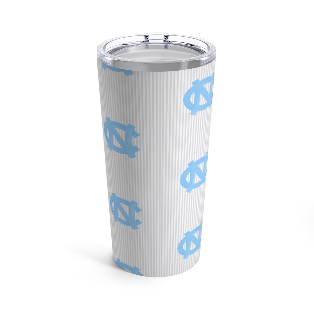 UNC Chapel Hill Grey Stripe 20oz Tumbler - Etsy