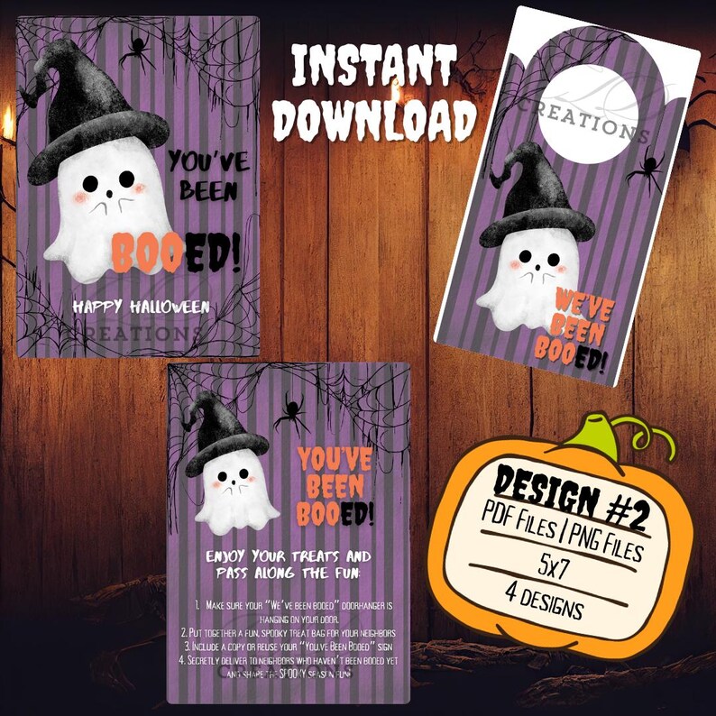 You’ve Been Booed Printable Kit – 4 Designs | Instant Download ZIP ...