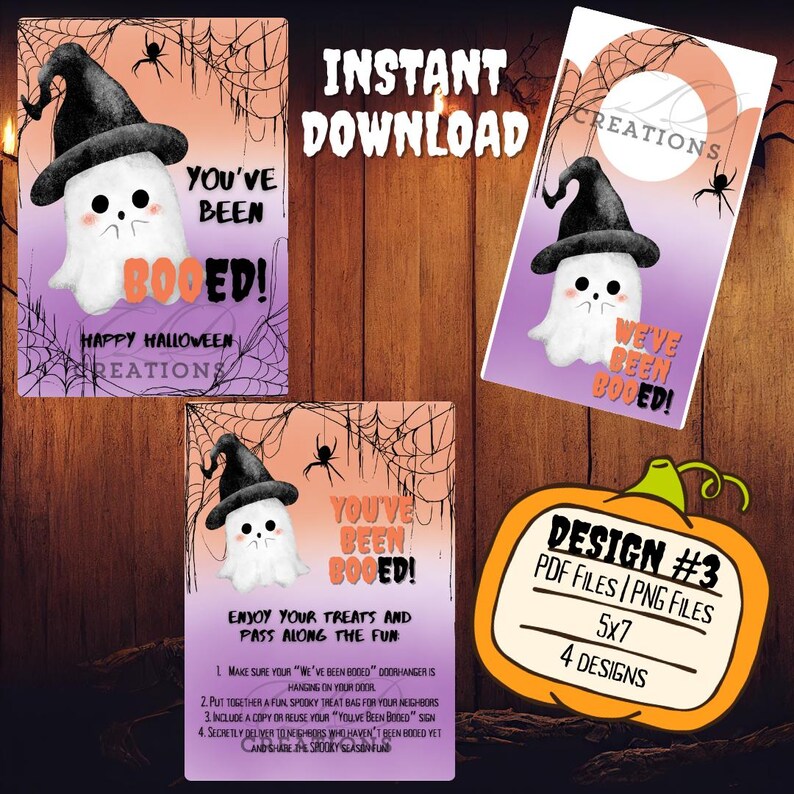 You’ve Been Booed Printable Kit – 4 Designs | Instant Download ZIP ...