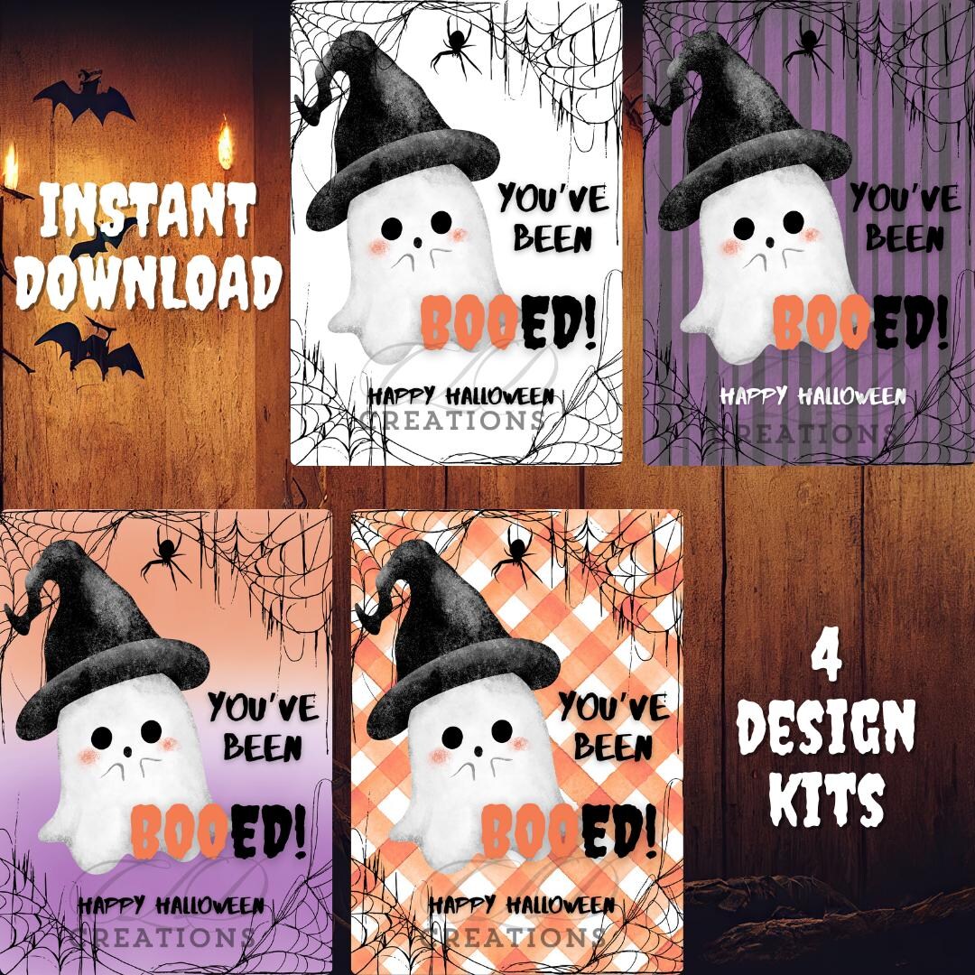 You’ve Been Booed Printable Kit – 4 Designs | Instant Download ZIP ...